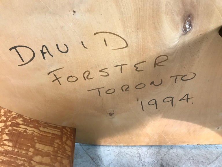 Contemporary Modernist Quilted Maple Coffee/Cocktail Table, David ...