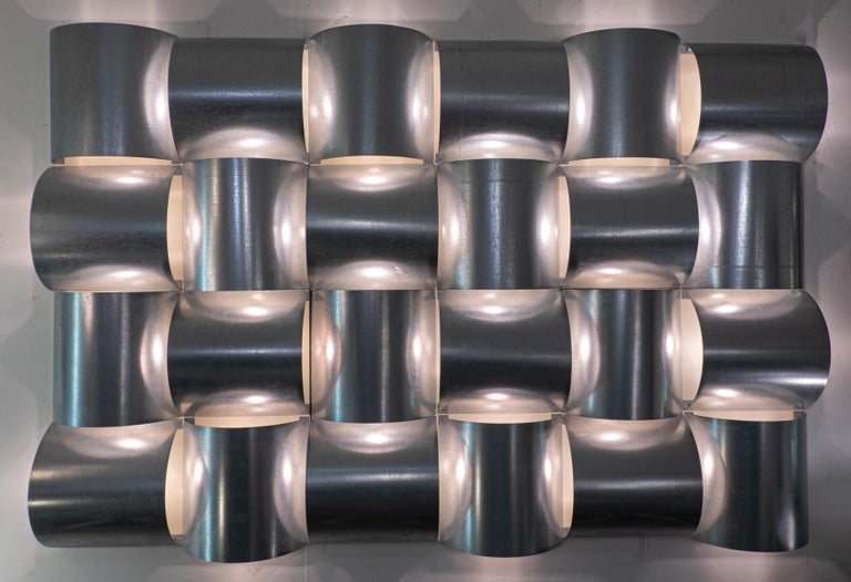 Contemporary Modular Aluminium Wall Light Panel, Belgium For Sale at ...