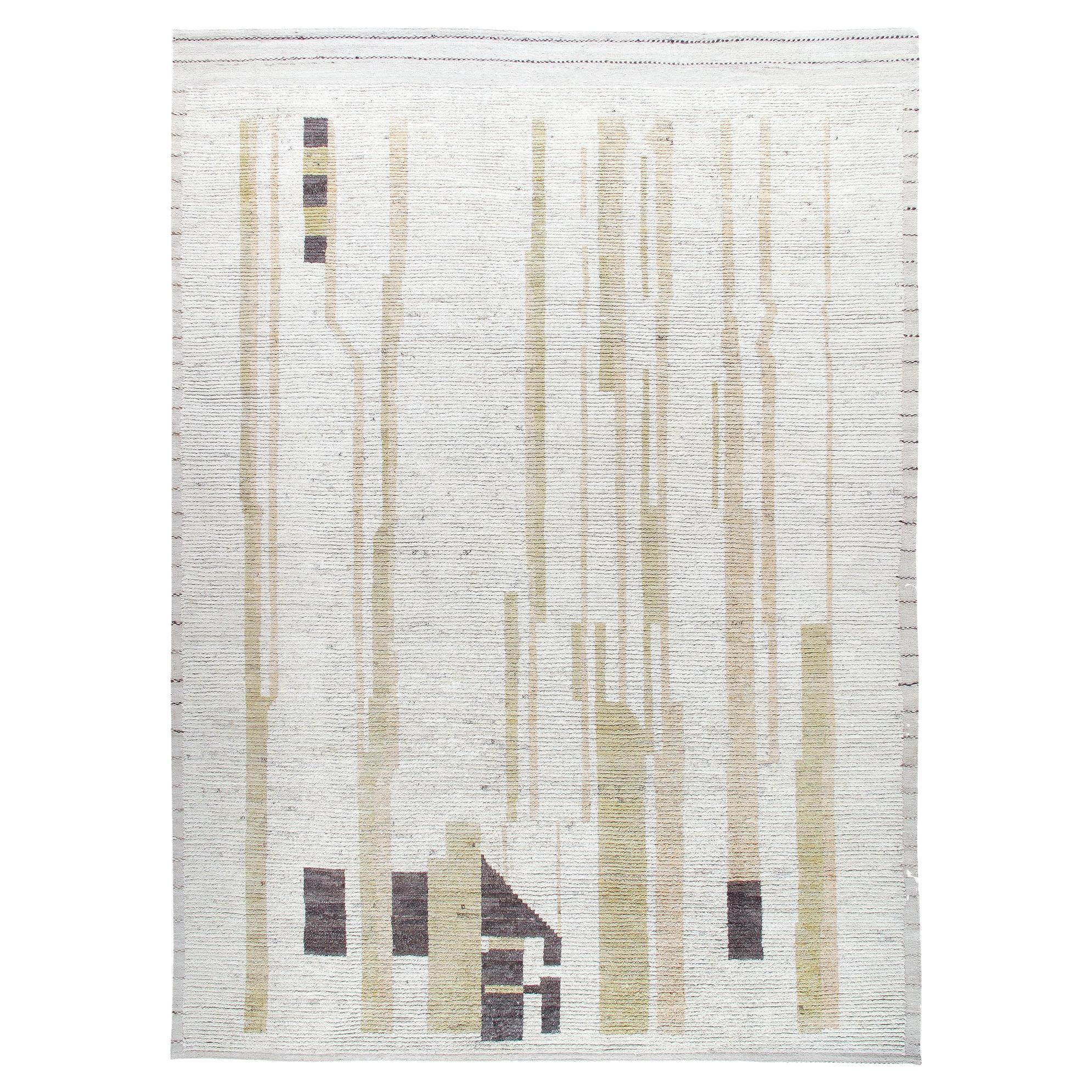 Modern Tribal Rug with an Abstract Design For Sale at 1stDibs