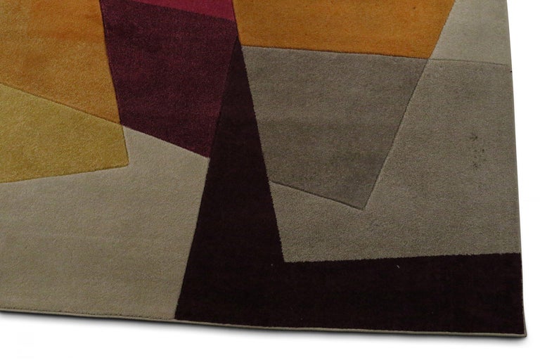 Contemporary Multi-Colored Geometric Pattern Area Rug For Sale at ...