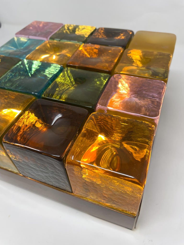 Contemporary Murano Glass Table Lamp, in the Style of Guisto Toso ...