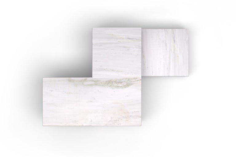 Contemporary Mycenae Table in White Greek Marble For Sale at 1stDibs