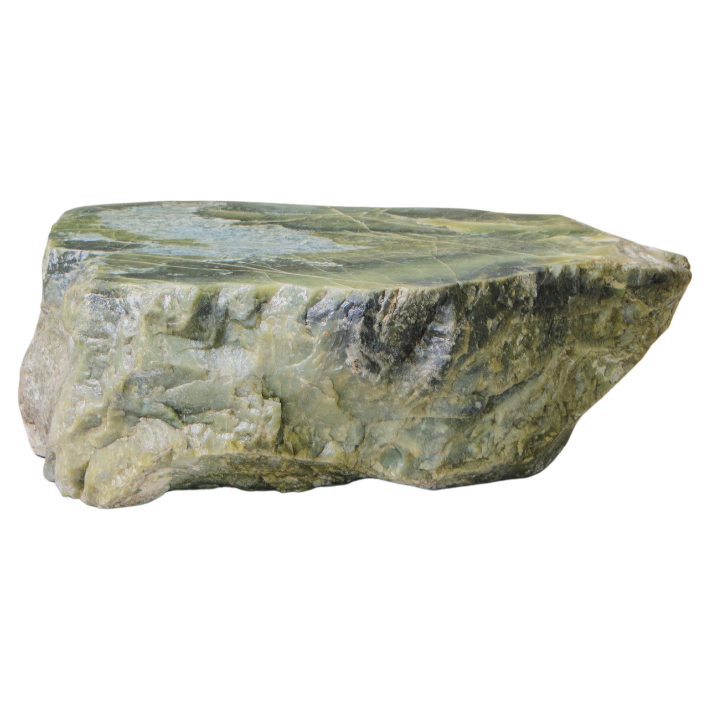Contemporary Nephrite Jade Cocktail Table by Robert Kuo, One of a Kind ...