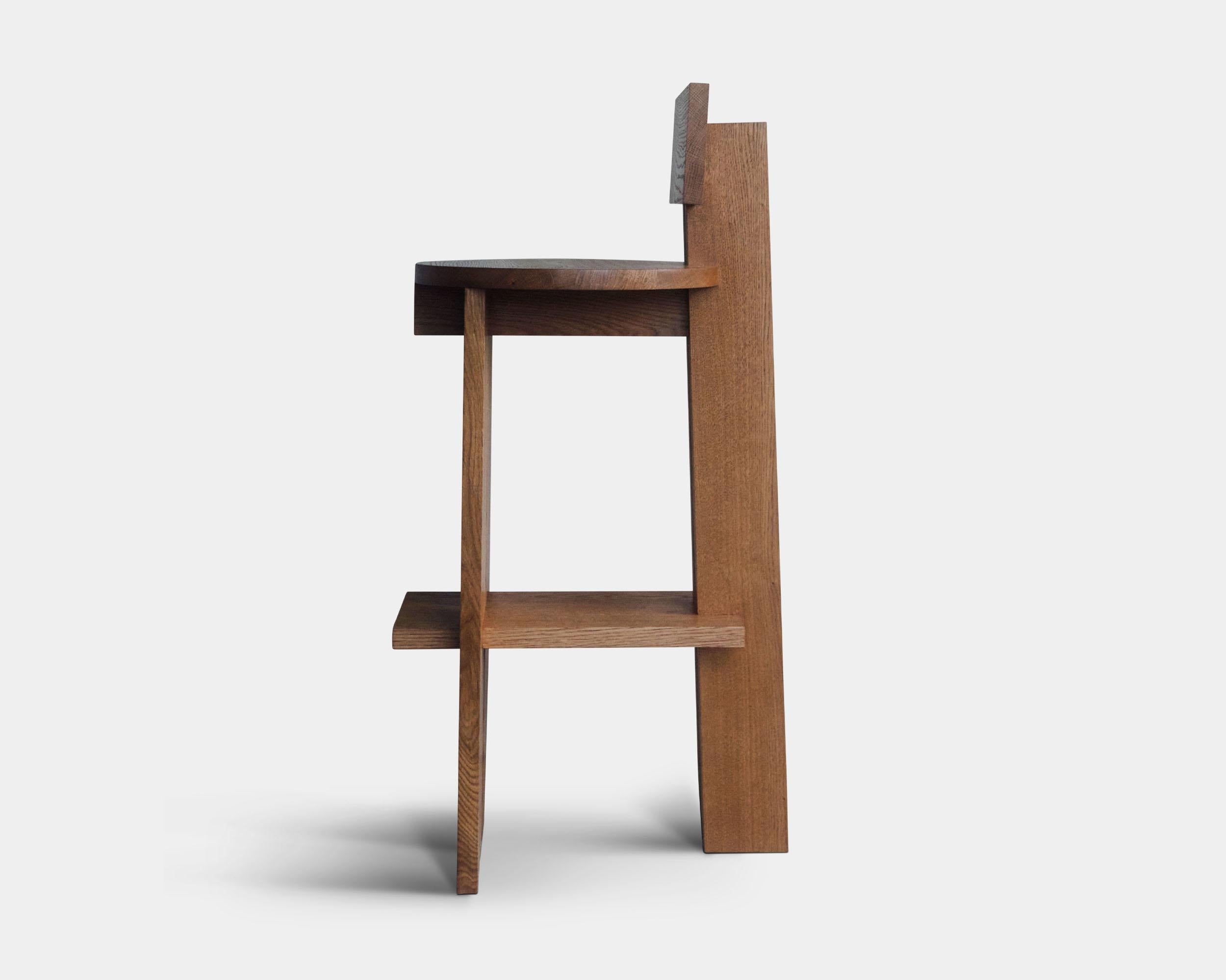 Contemporary Oak Counter Stool 'TR', Fora Projects For Sale at 1stDibs
