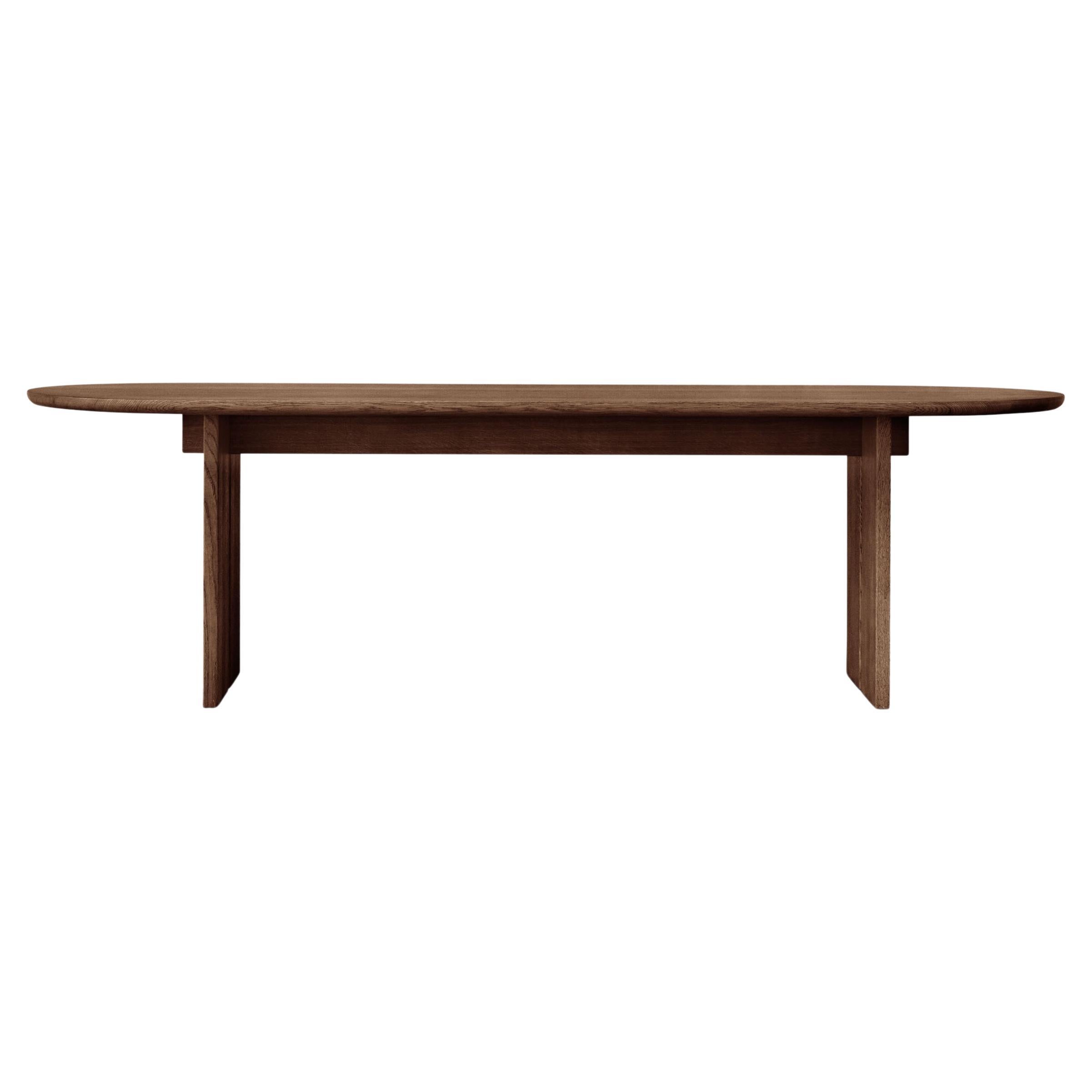 Contemporary Oak Dining Table 'TR', Fora Projects, Dark Brown, 270 cm ...
