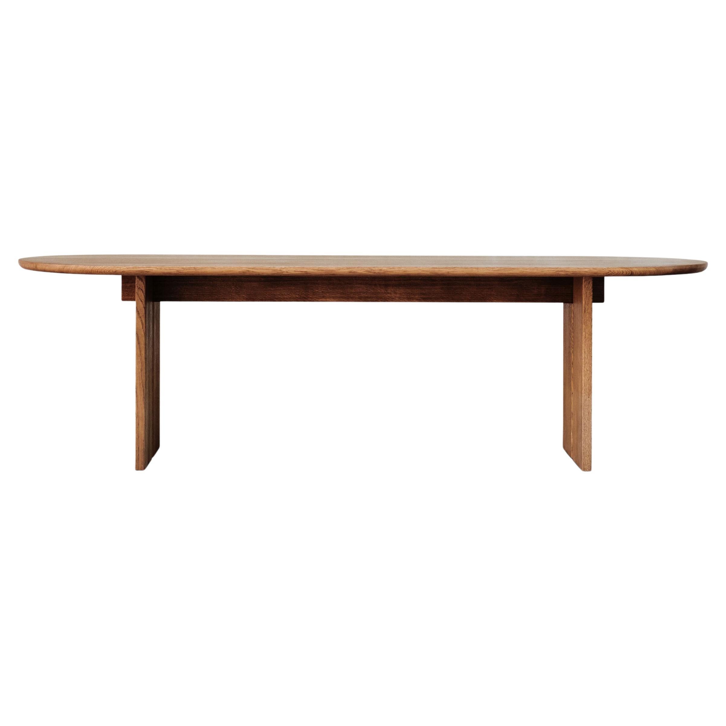 Contemporary Oak Dining Table 'TR', Fora Projects, Medium Brown, 200 cm ...