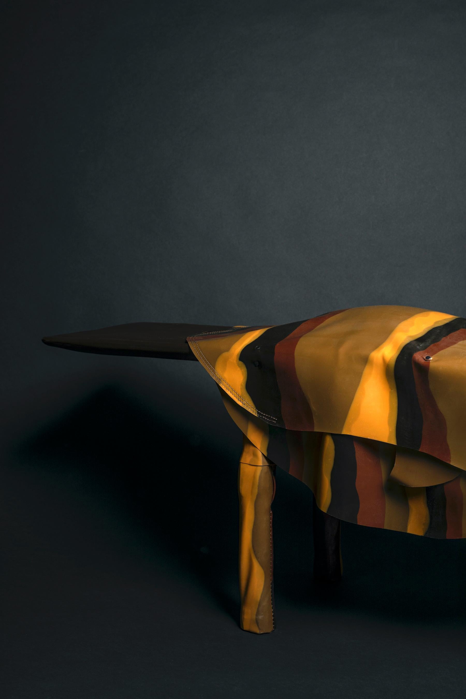 Modern "Ocragela_Anima 02. Ocre Bench" by Soowon Chae Ocragela Wood For ...