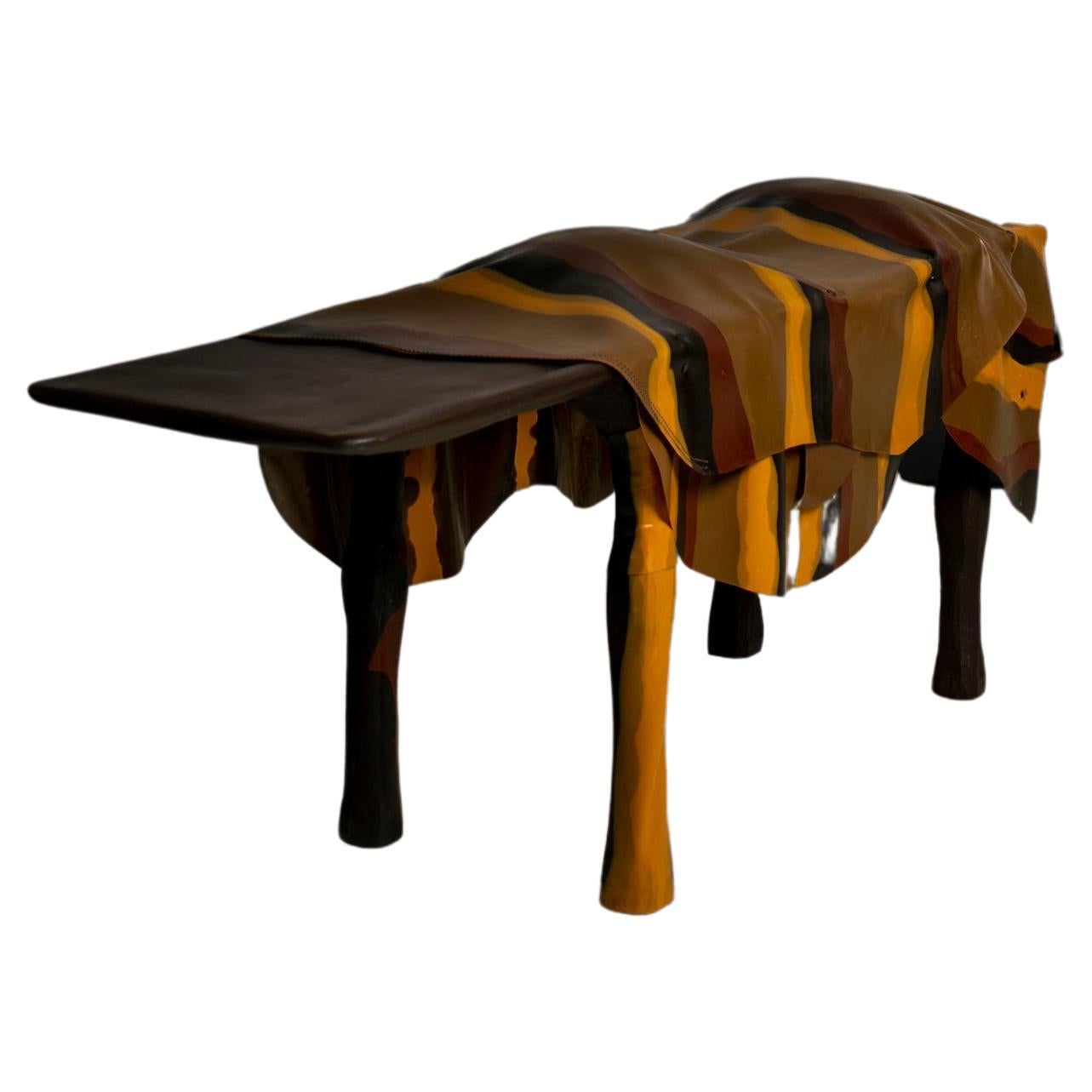 Modern "Ocragela_Anima 02. Ocre Bench" by Soowon Chae Ocragela Wood For ...