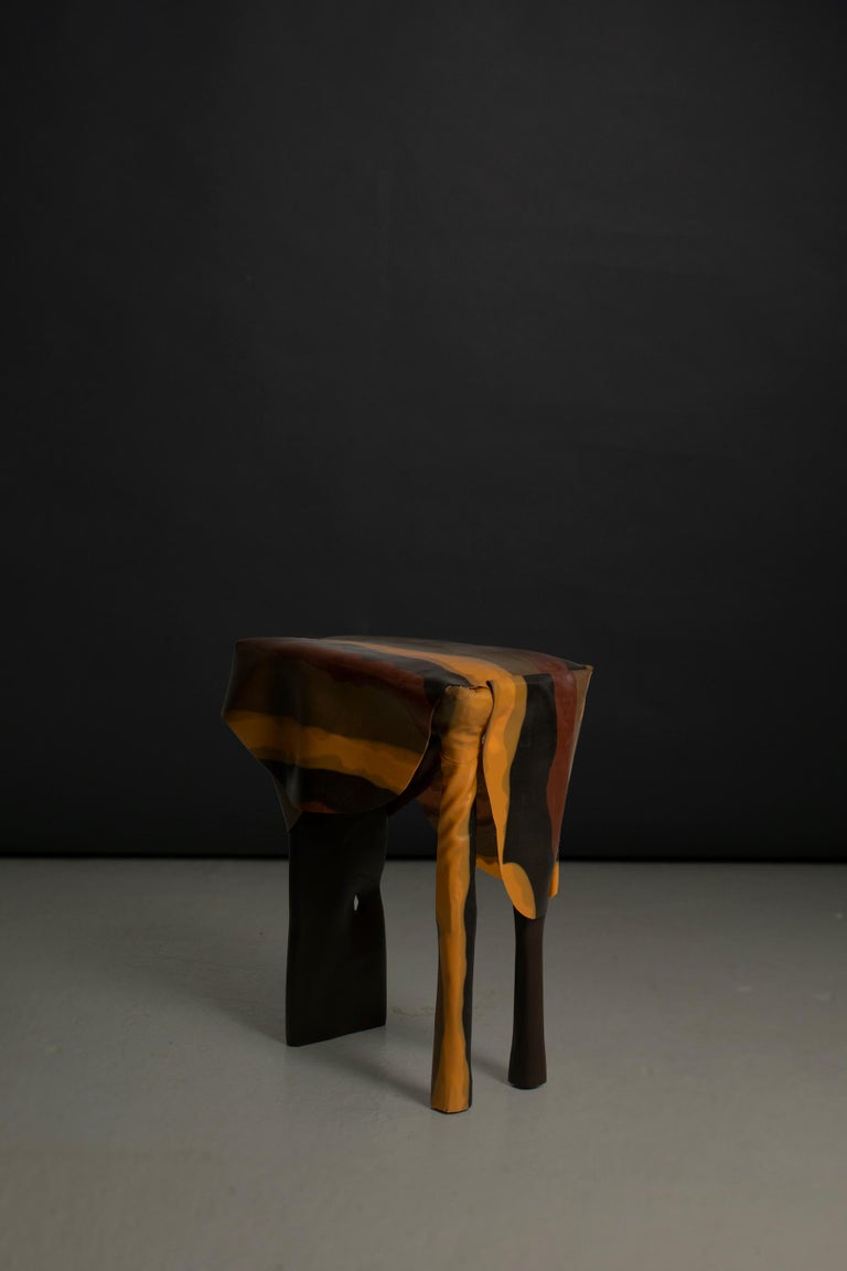 Modern "Ocragela_Anima 03. Ocre Stool" by Soowon Chae Ocragela Wood For ...