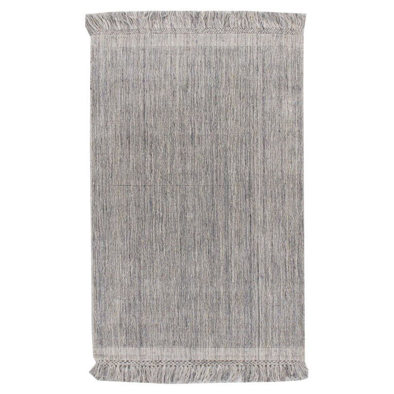 Contemporary Omni Rug Silver Charcoal Ivory 4' x 6' For Sale at 1stDibs