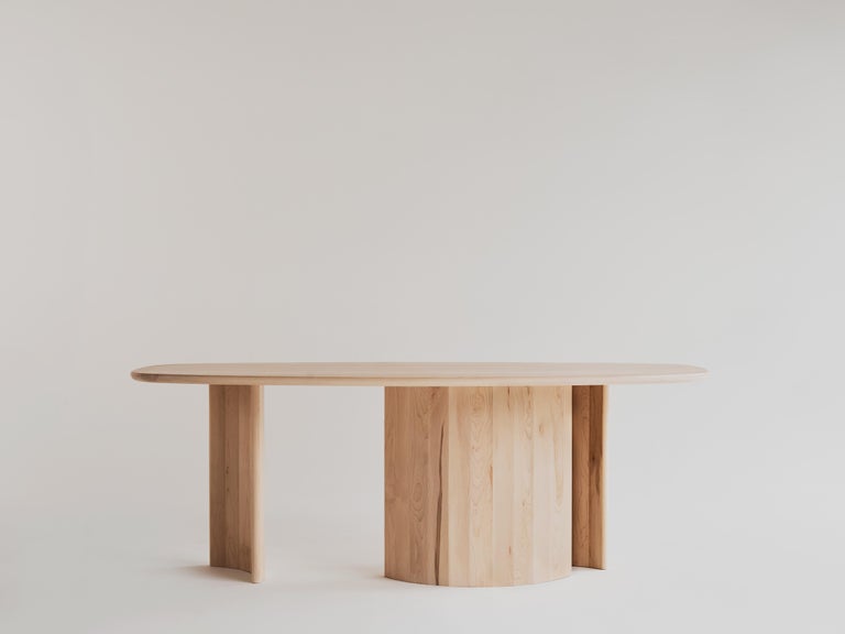 Contemporary Organic Sculptural Maple Wood Dining Table for Richard by ...