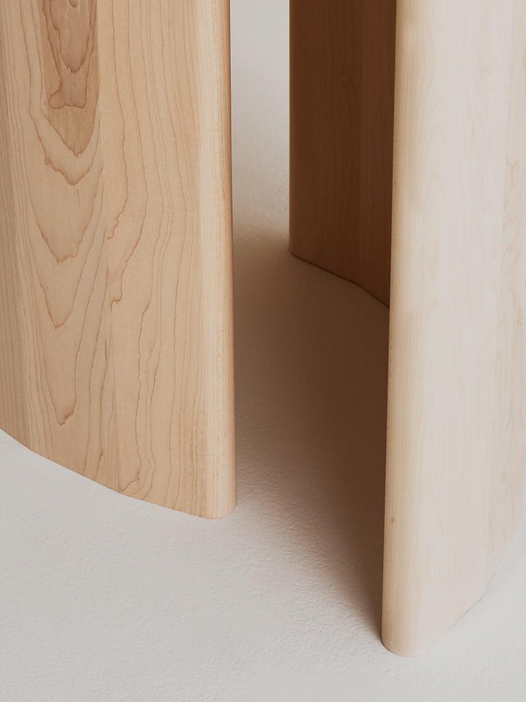 Contemporary Organic Sculptural Maple Wood Dining Table for Richard by ...