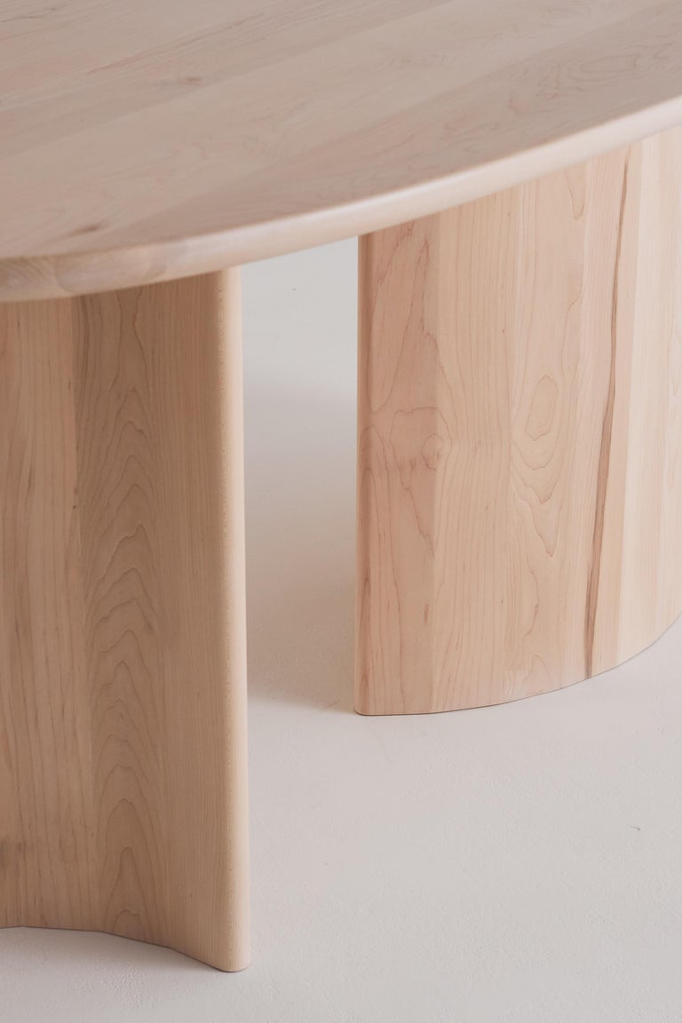 Contemporary Organic Sculptural Maple Wood Dining Table for Richard by ...