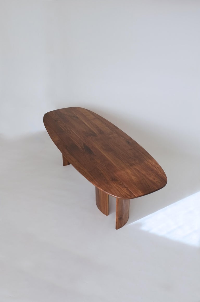 Contemporary Organic Sculptural Walnut Wood Dining Table for Richard by ...