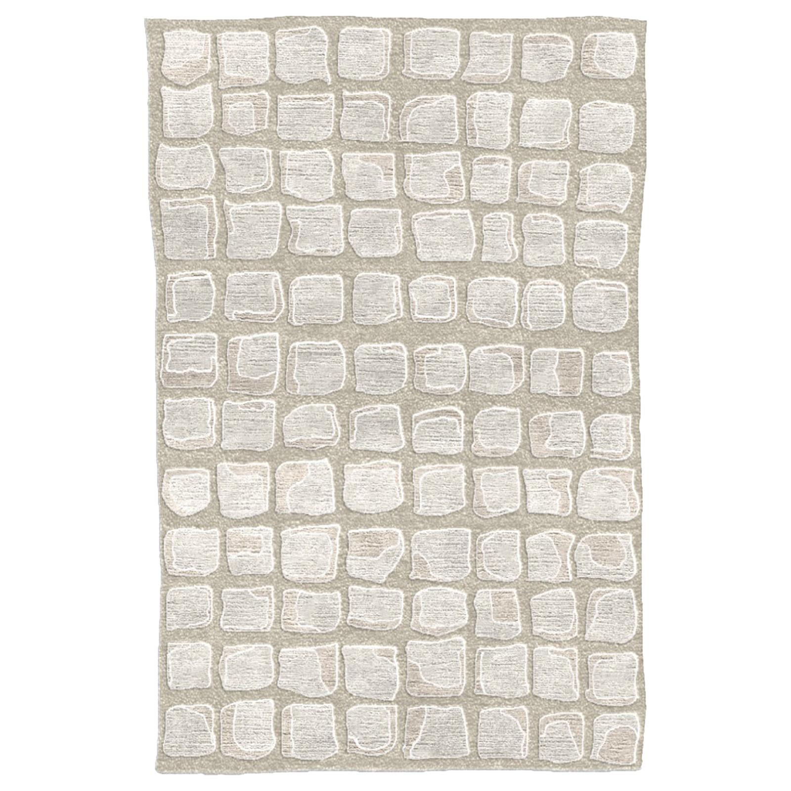 Contemporary Organic Style Indian Rug "Earth Fossil" by Jose Maria ...