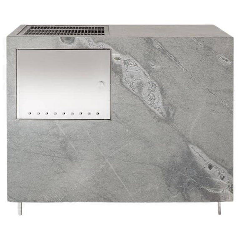 Contemporary Outdoor Kitchen Grey Shining Atlantic Stone Marble ...