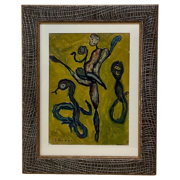 Contemporary Painting Signed Shiago For Sale at 1stDibs