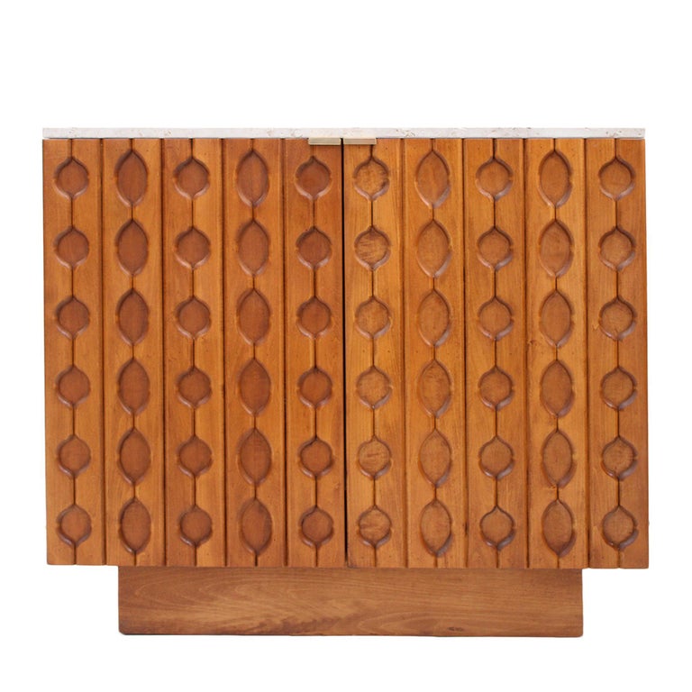 Contemporary Pair of Italian Sideboards Made of Solid Wood and ...
