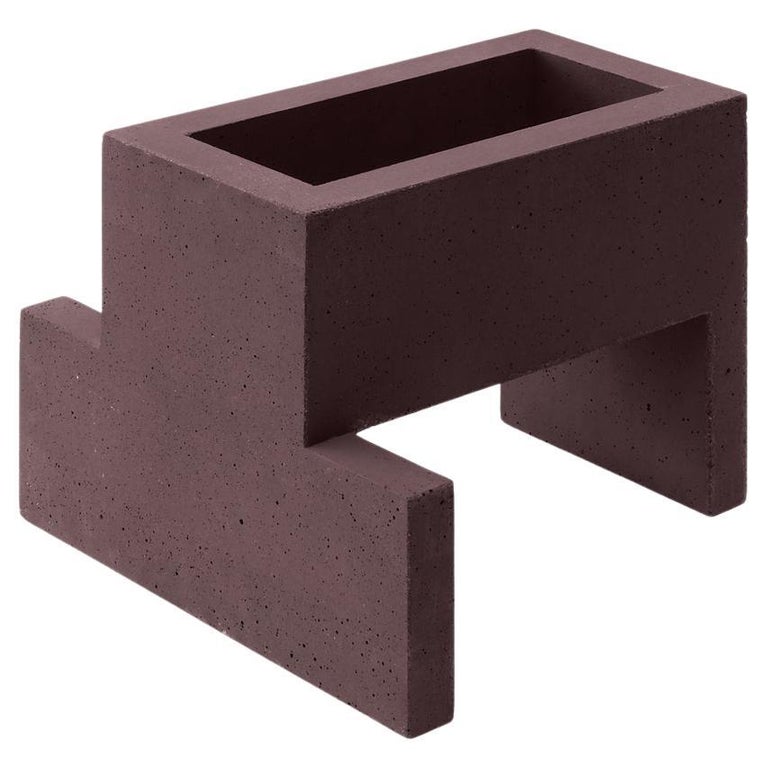 Chandigarh III - Marsala Brown - Design Vase Paolo Giordano Cement Cast ...