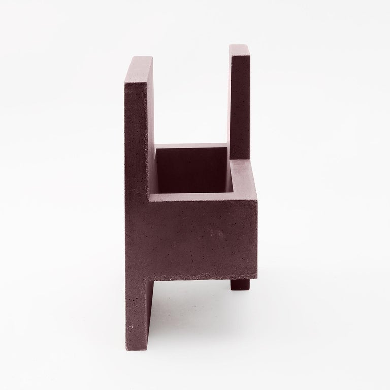 Chandigarh IV - Marsala Brown - Design Vase Paolo Giordano Cement Cast ...