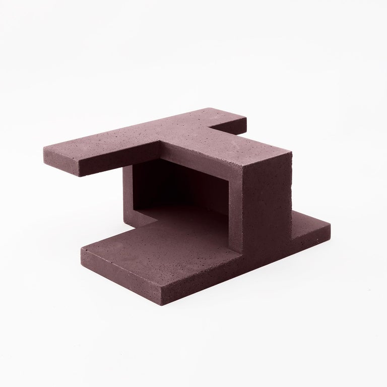 Chandigarh IV - Marsala Brown - Design Vase Paolo Giordano Cement Cast ...