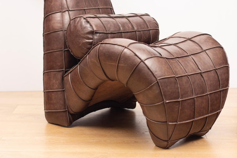 Contemporary Patchwork Leather Scorpion Chair by Jools Hannon for Chi ...