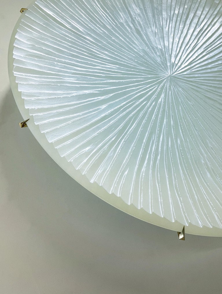 Contemporary Pearly White Concave Wall Plate by Ghiró Studio For Sale ...