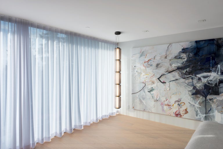 Contemporary Pendant Lamp 'Column' 175-3, Vertical, Carbon For Sale at ...