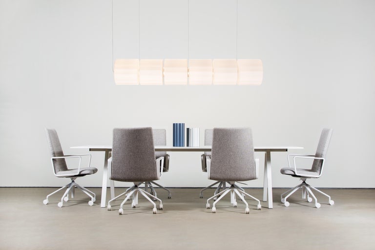 Contemporary Pendant Lamp 'Column' 175-3, Vertical, Ivory For Sale at ...