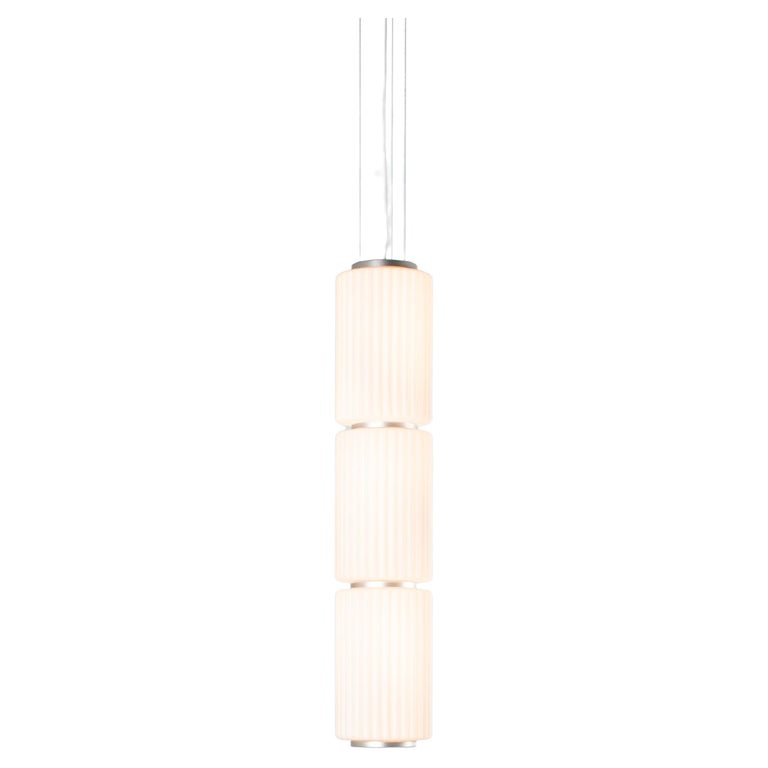 Contemporary Pendant Lamp 'Column' 175-3, Vertical, Ivory For Sale at ...
