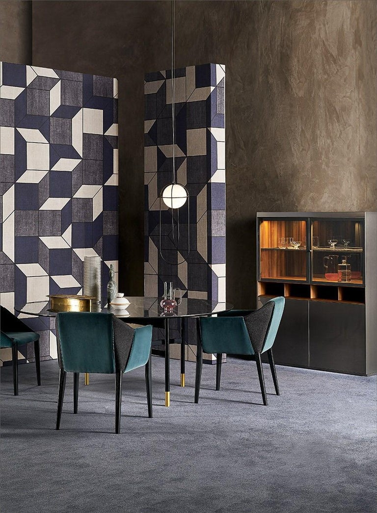 Contemporary Pendant Lamp 'Orbit', Black For Sale at 1stDibs