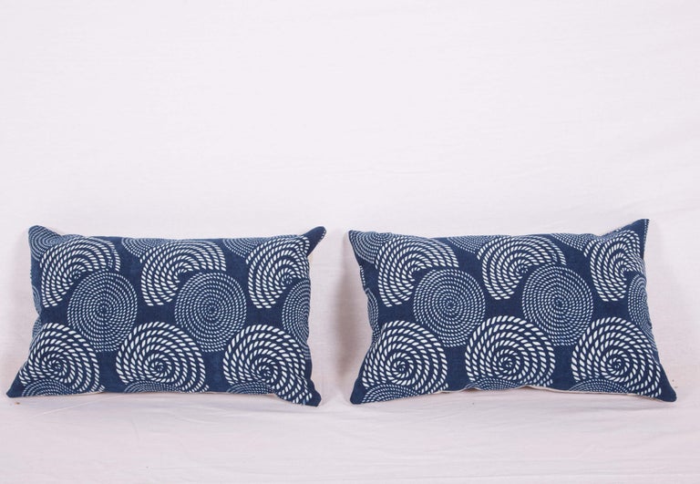 Contemporary Pillow Cases Made from a Resist Dyed Indigo Miao Fabric ...