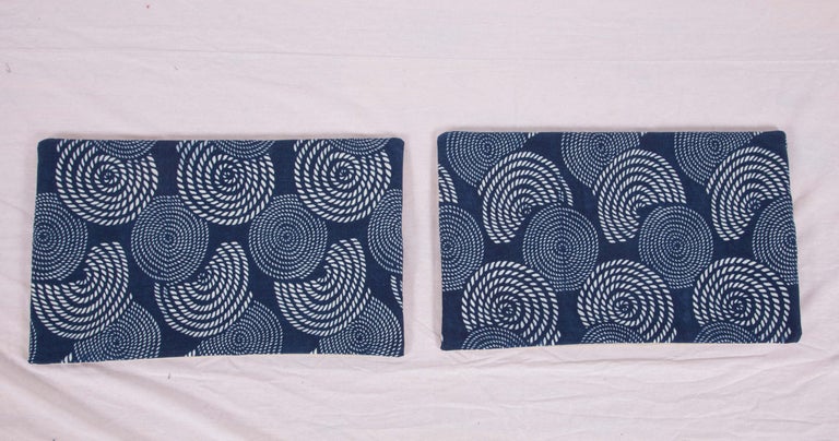 Contemporary Pillow Cases Made from a Resist Dyed Indigo Miao Fabric ...