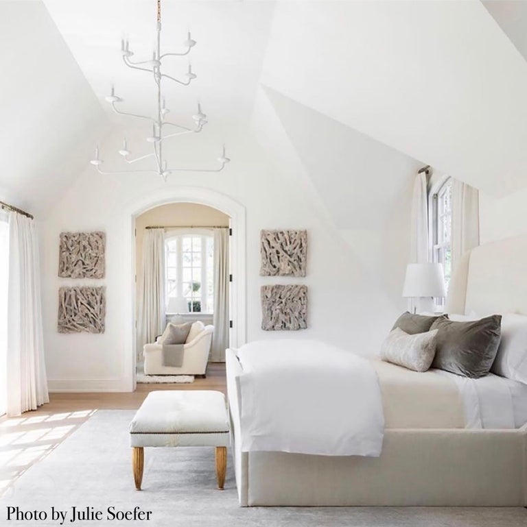 Contemporary Plaster Iron Chandelier at 1stDibs