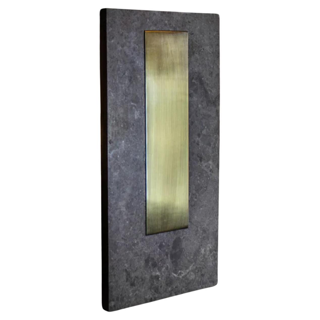 Contemporary Polished Marble Wall Lamp finished in brass For Sale at ...