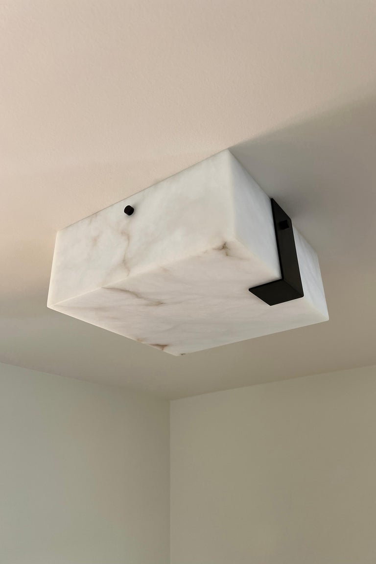 Contemporary Ponti Flush Mount 002A-1C in Alabaster by Orphan Work For ...