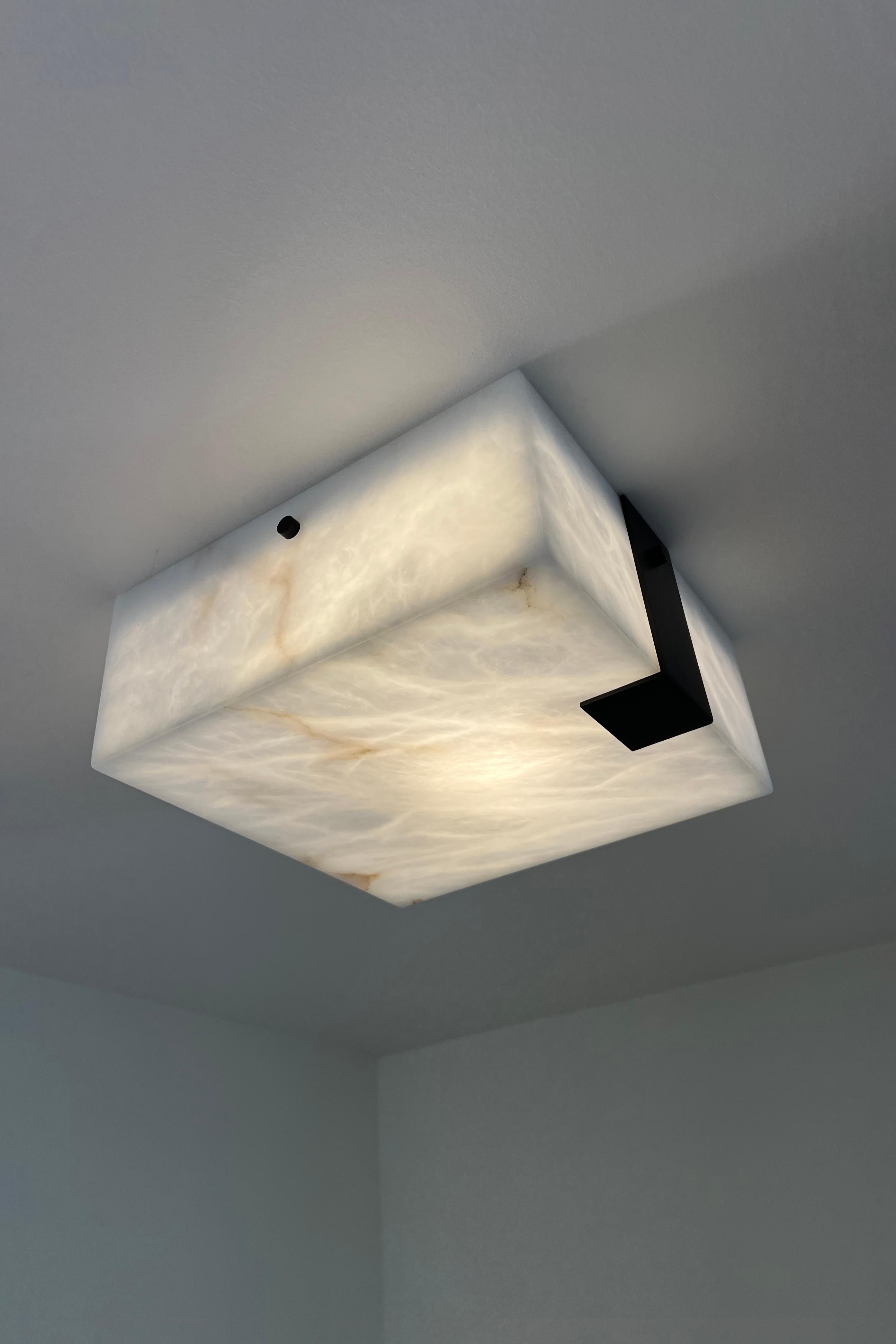 Contemporary Ponti Flush Mount 002A-2C in Alabaster by Orphan Work For ...