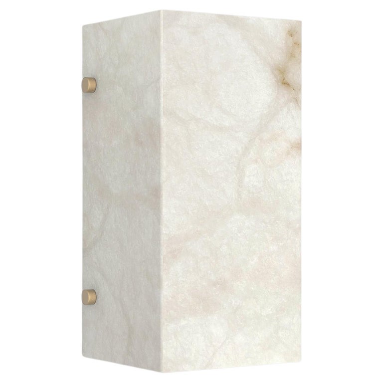 Applique demi-lune Ponti contemporaine 003A en albâtre Orphan Work En ...