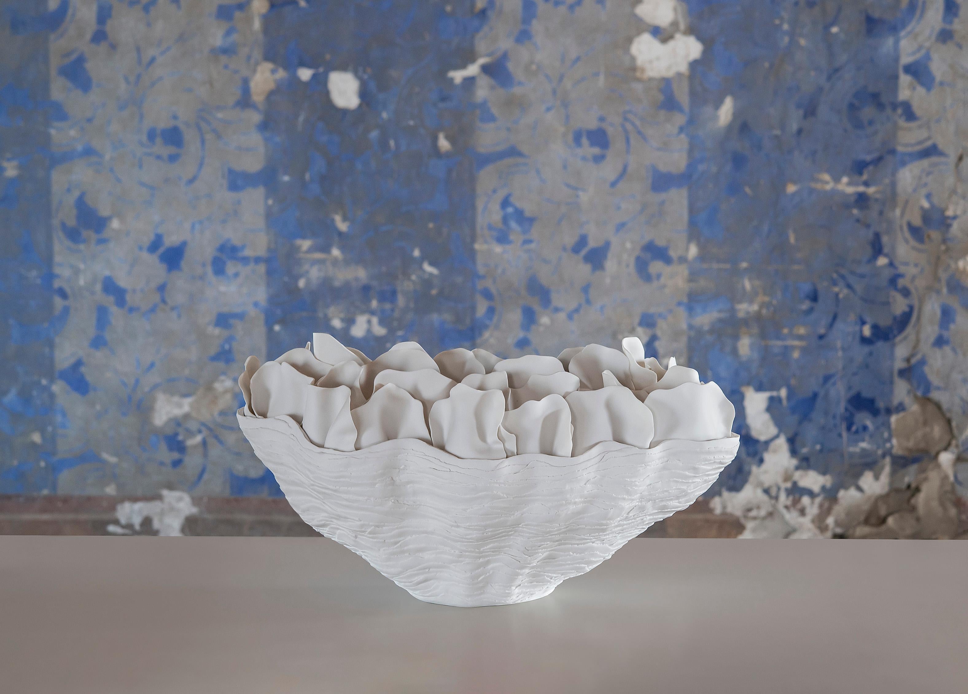 Contemporary Porcelain Big Sculpture White Sea Ceramic Handmade Fos Ltd ...