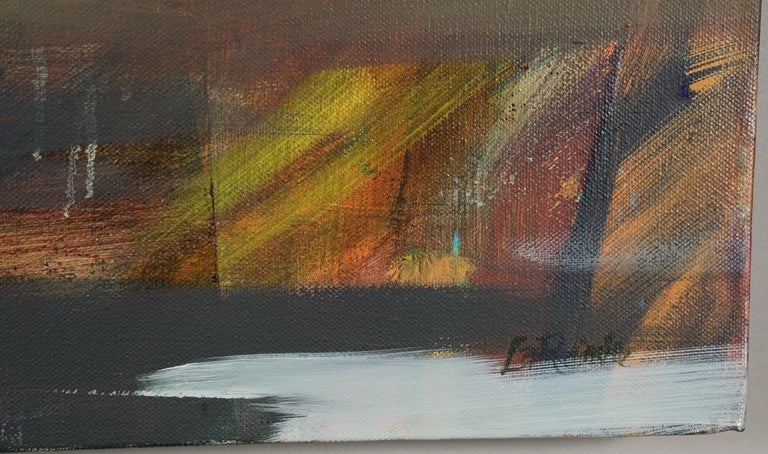 Contemporary Rain Abstract Painting For Sale at 1stDibs
