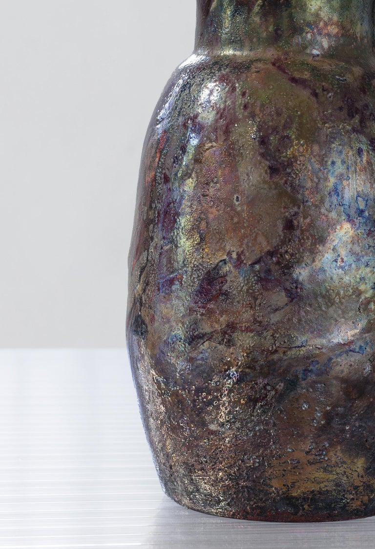 Contemporary Raku Ceramic Vase at 1stDibs | contemporary raku pottery