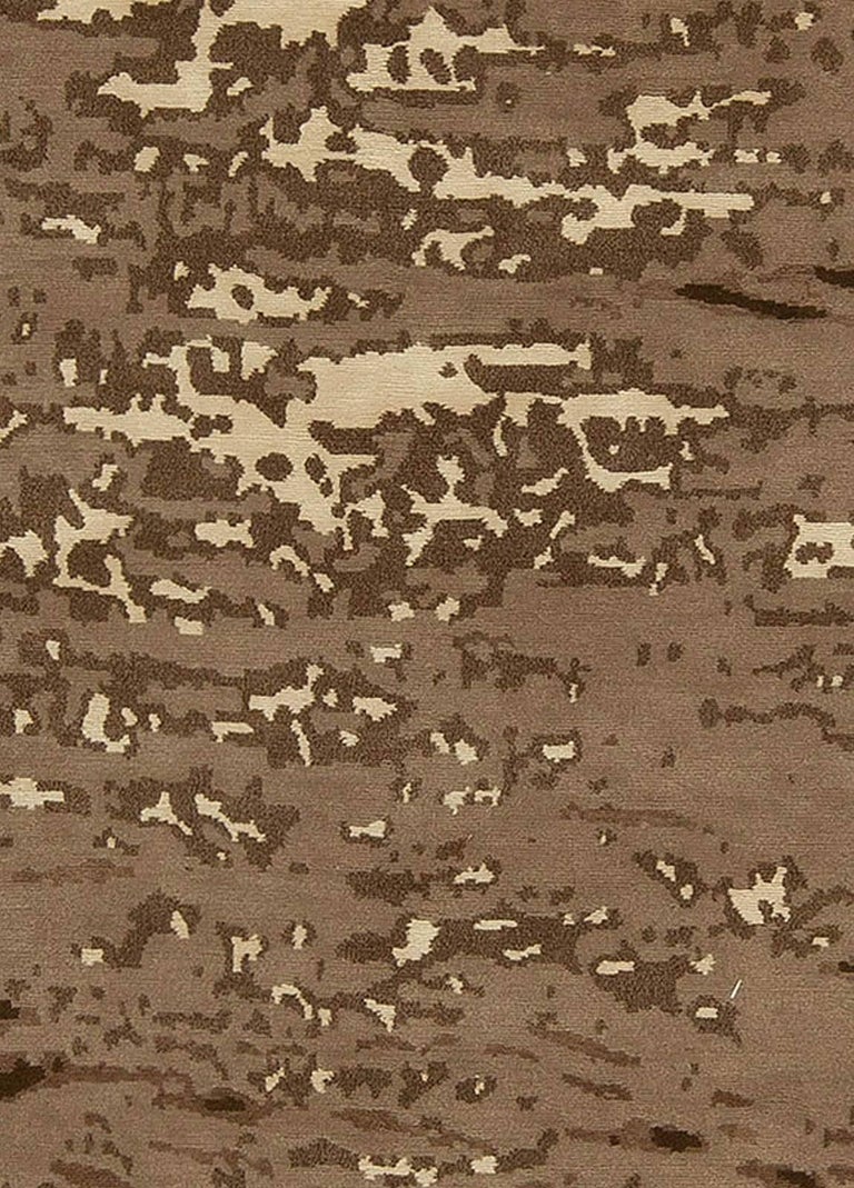 Contemporary Reservoir Silk and Wool Rug by Brett Beldock for Doris ...