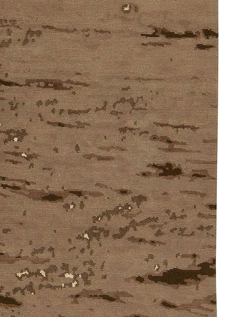 Contemporary Reservoir Silk and Wool Rug by Brett Beldock for Doris ...