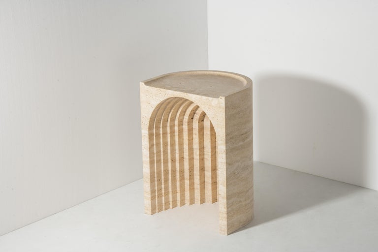 Contemporary Revelo Coffee Table in Travertino For Sale at 1stDibs