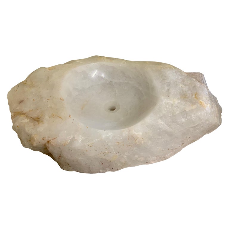 Contemporary Rock Crystal Sink from Brazil For Sale at 1stDibs
