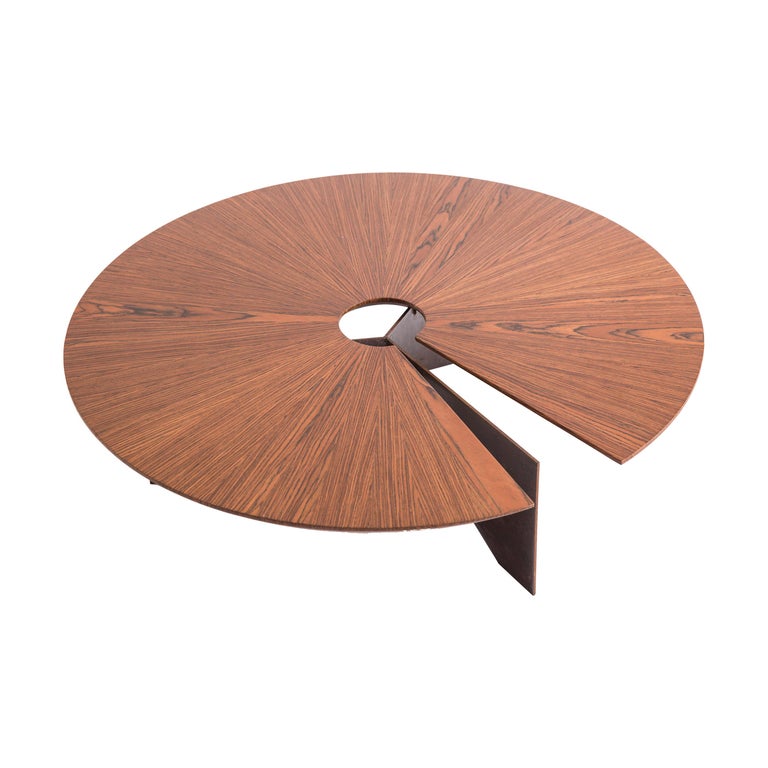 Contemporary Round Coffee SS Table by Decarvalho Atelier at 1stDibs