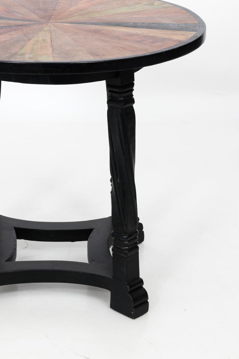 Contemporary Round Pinwheel End Tables at 1stDibs