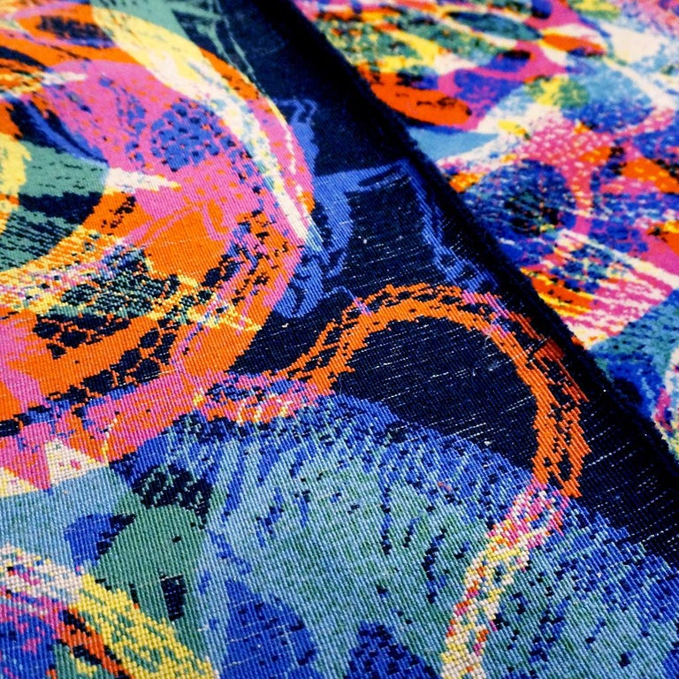 Contemporary Rug, "Ananasso" RGB Lights Interactive, Designed by ...