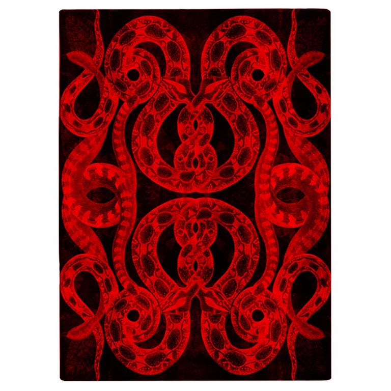 Contemporary Rug, "Ananasso" RGB Lights Interactive, Designed by ...