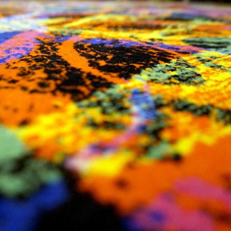 Contemporary Rug, "Ananasso" RGB Lights Interactive, Designed by ...